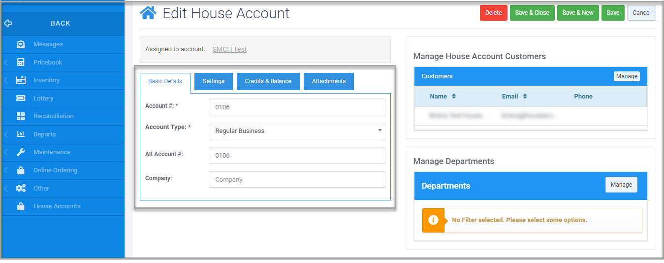 House Accounts